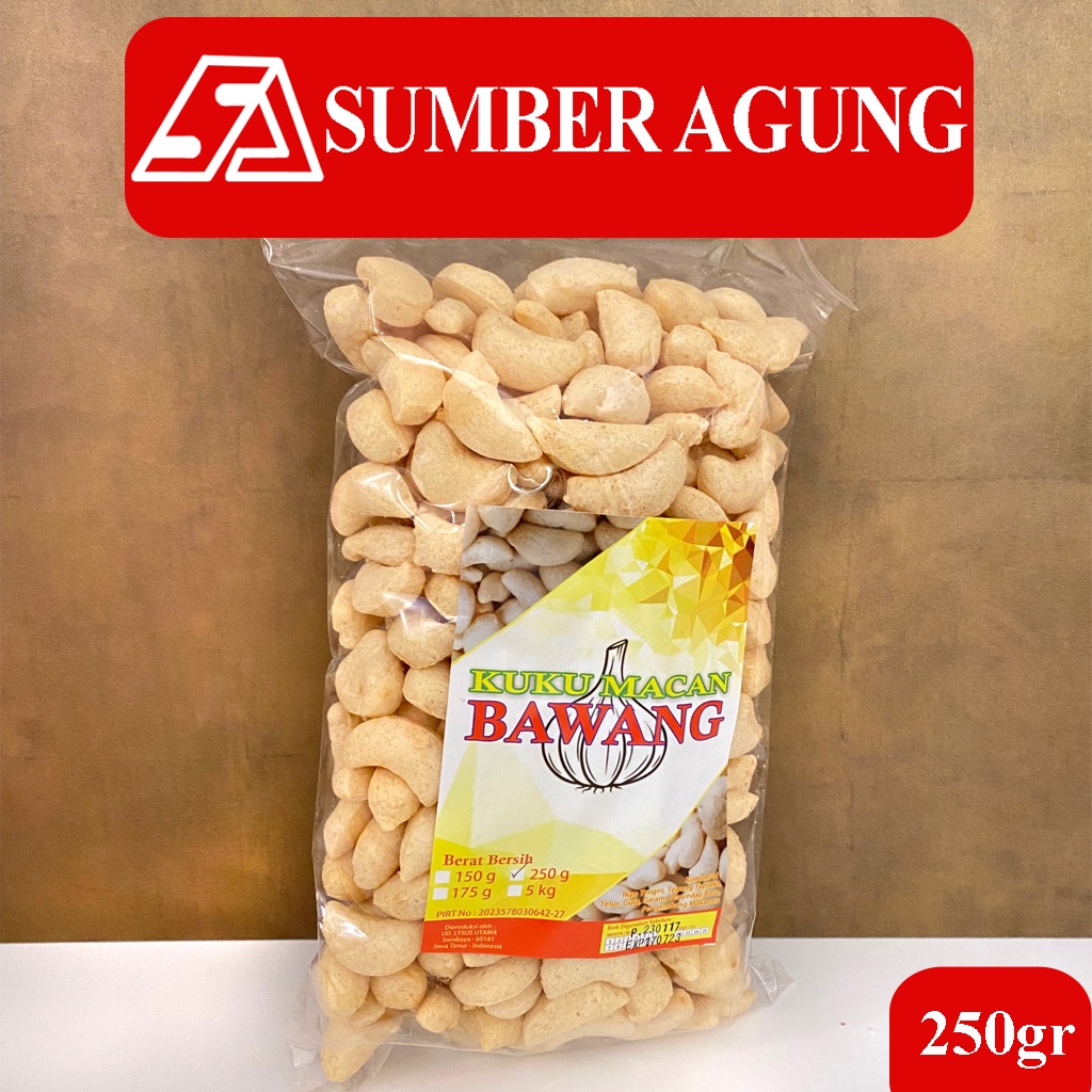 Jual Krupuk Ikan Bawang Kuku Macan 250gr Snack Camilan Jajan Lebaran ...