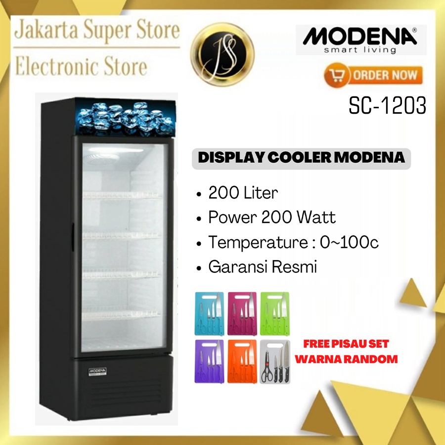 Jual SHOWCASE MODENA SC-1203 DISPLAY COOLER SC-1203 | Shopee Indonesia