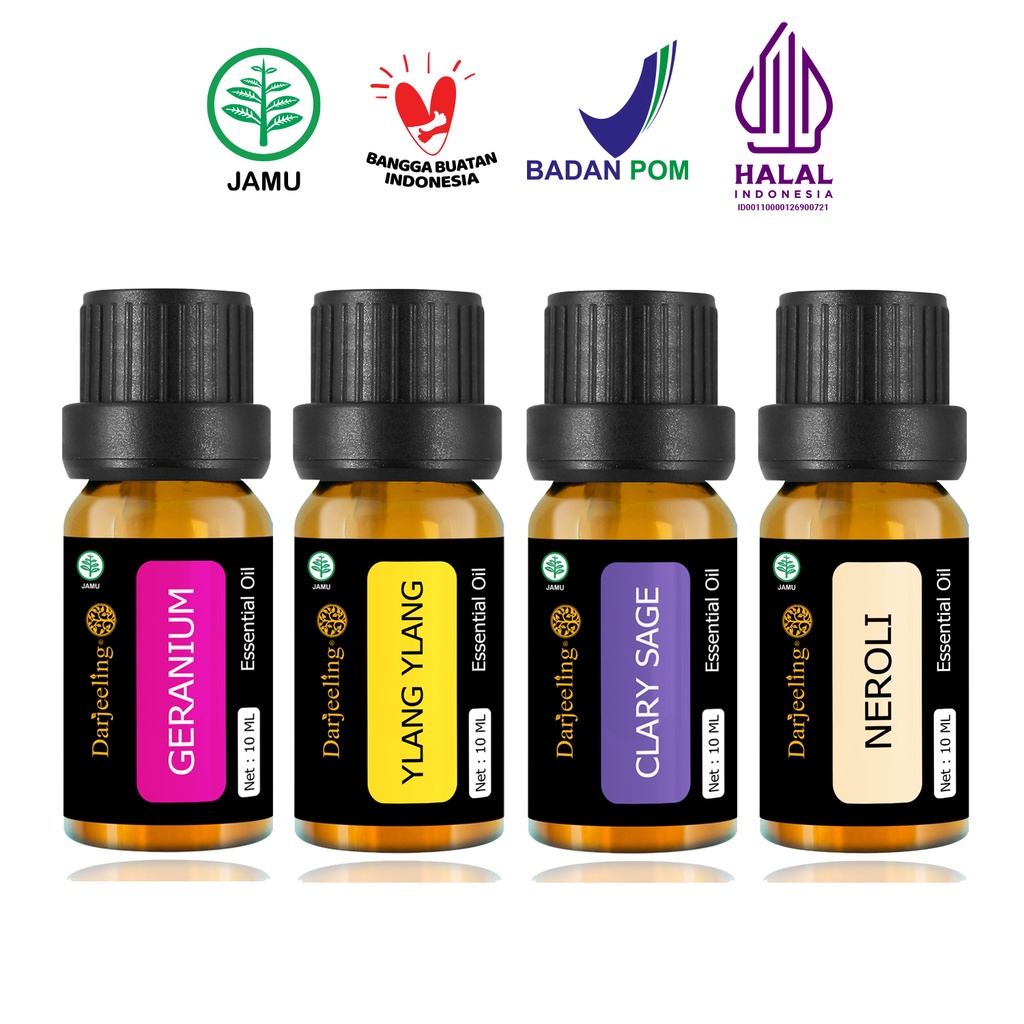 Jual Paket Floral Bouquet 4 x 10ml Bunga Bungaan Essential Oil Kit ...