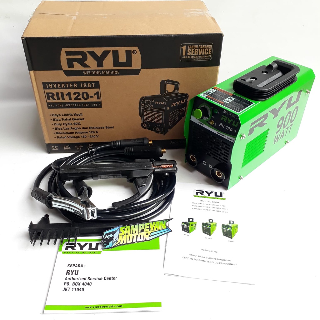 Jual Mesin Las RYU Inverter MMA 120 IGBT 450 900 Watt / Mesin Trafo Welding | Shopee Indonesia