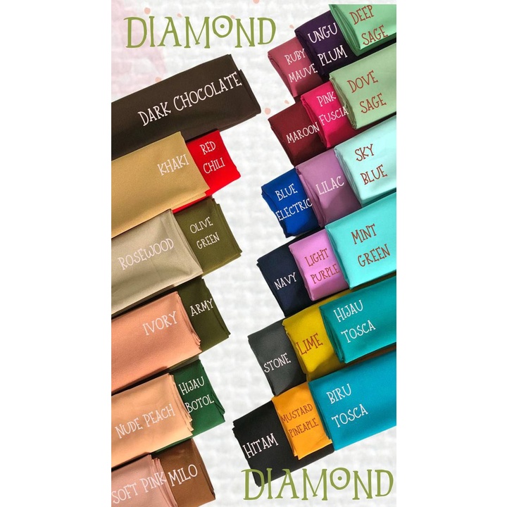 Jual Kain Diamond crepe / bahan kain diamond / kain diamond / diamond ...