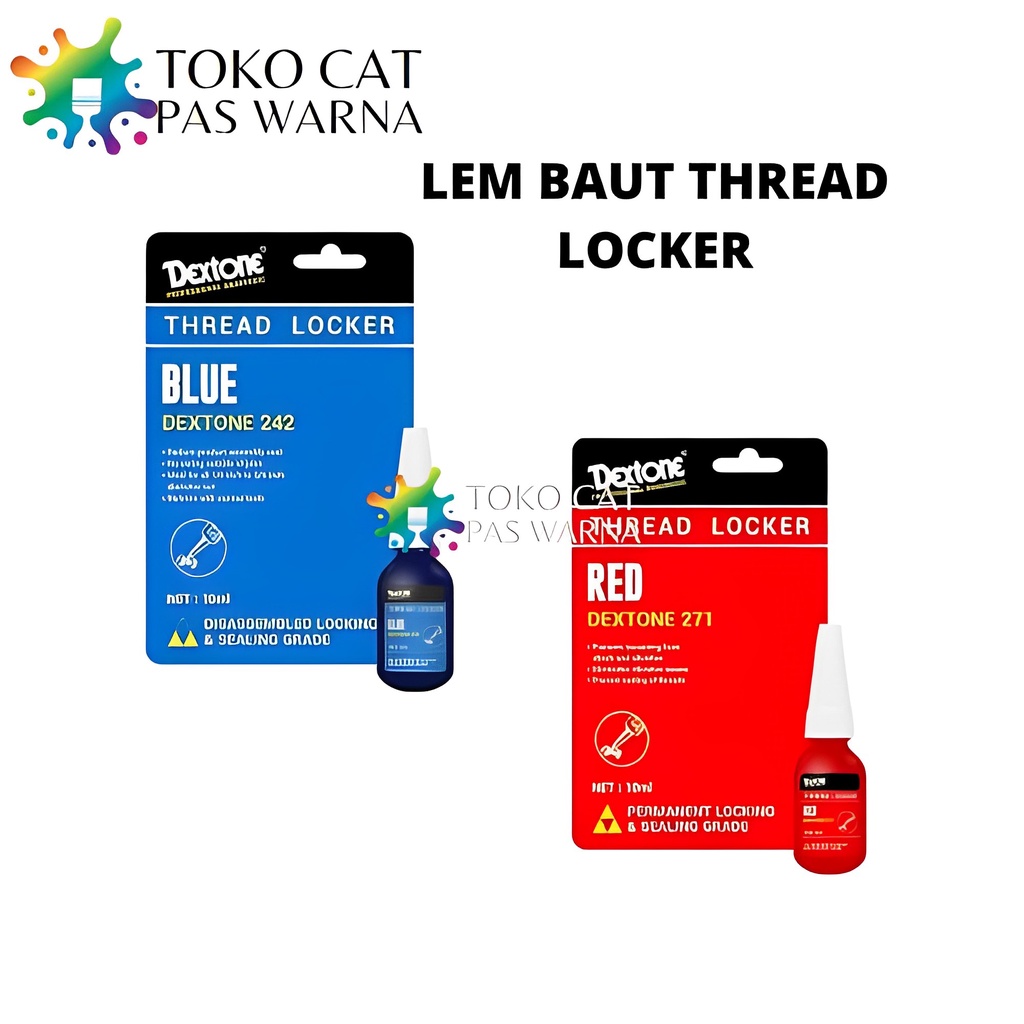 Jual Lem Baut DEXTONE THREAD LOCKER 271 / 242 Ukuran 10 Ml | Shopee ...