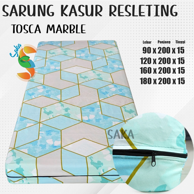 Jual Sarung Kasur Busa Resleting 120x200x15 90x200x15/Sprei Resleting ...