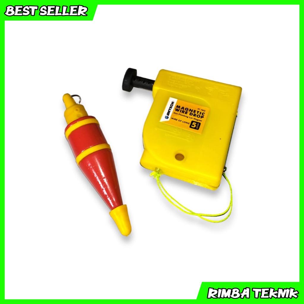 Jual AMTECH / VITATOOLS MAGNET WIRE DROP 5m PLUM BOB Alat Plumbing ...