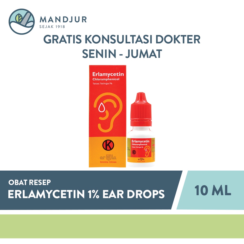 Jual Erlamycetin 1% Ear Drops 10 ml | Shopee Indonesia