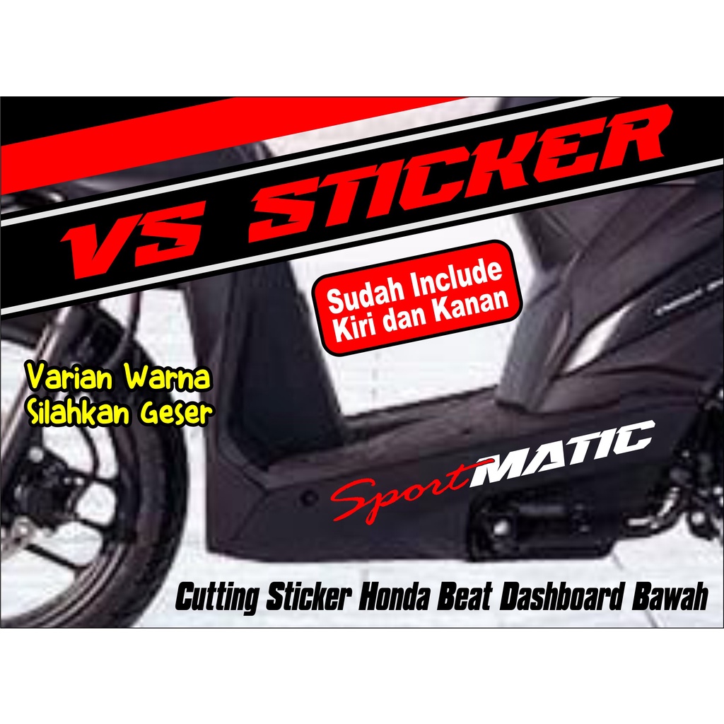Jual Stiker Dashboard Bawah Beat, Dasbord Beat Street / Cutting Sticker ...