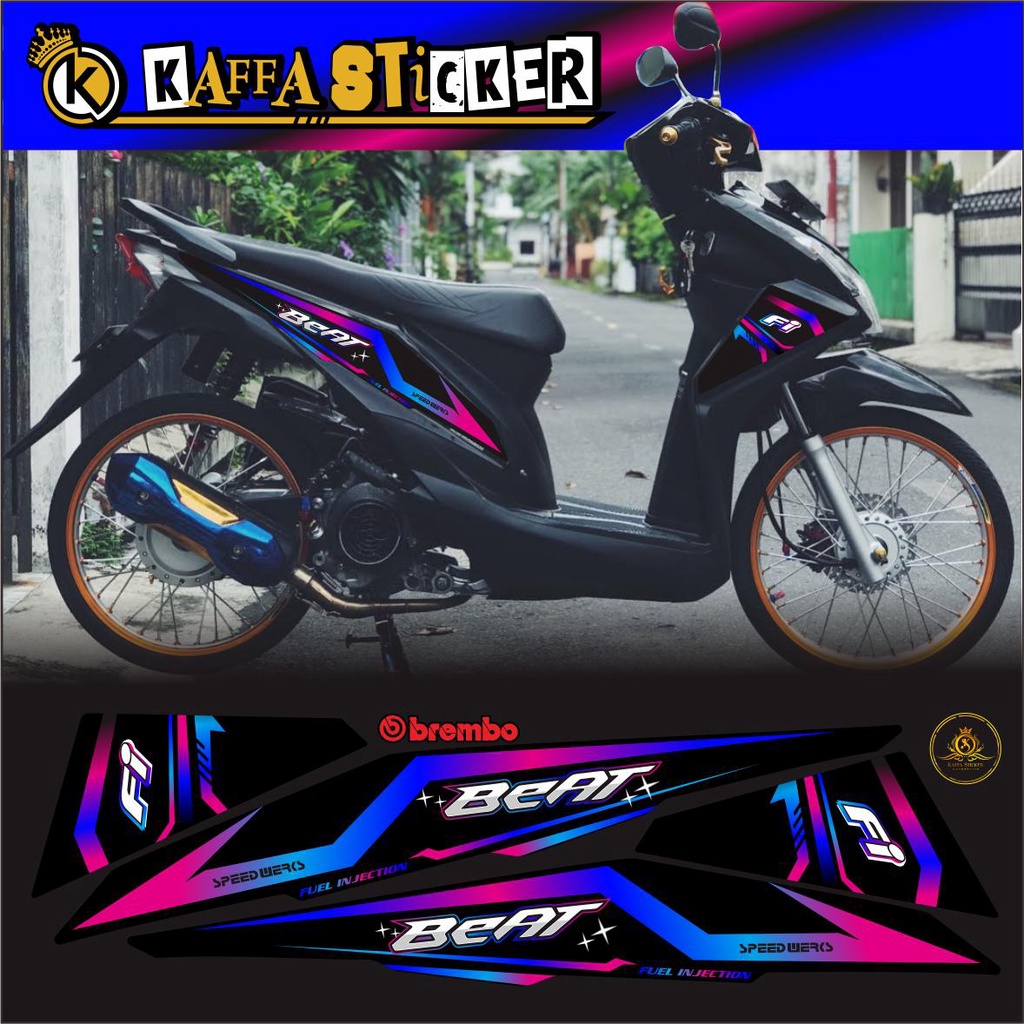 Jual Sticker Striping BEAT FI Lama Variasi Lis Motor Beat Fi Old lama ...