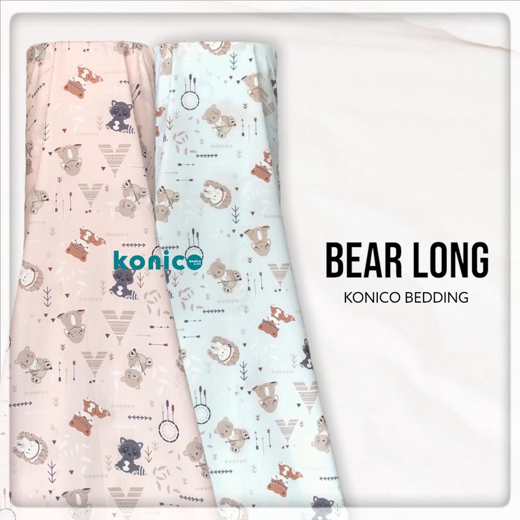 Jual KONICO Bahan Kain Sprei Bahan KATUN HALUS Motif BEAR LONG anak Meteran ( kain meteran ...