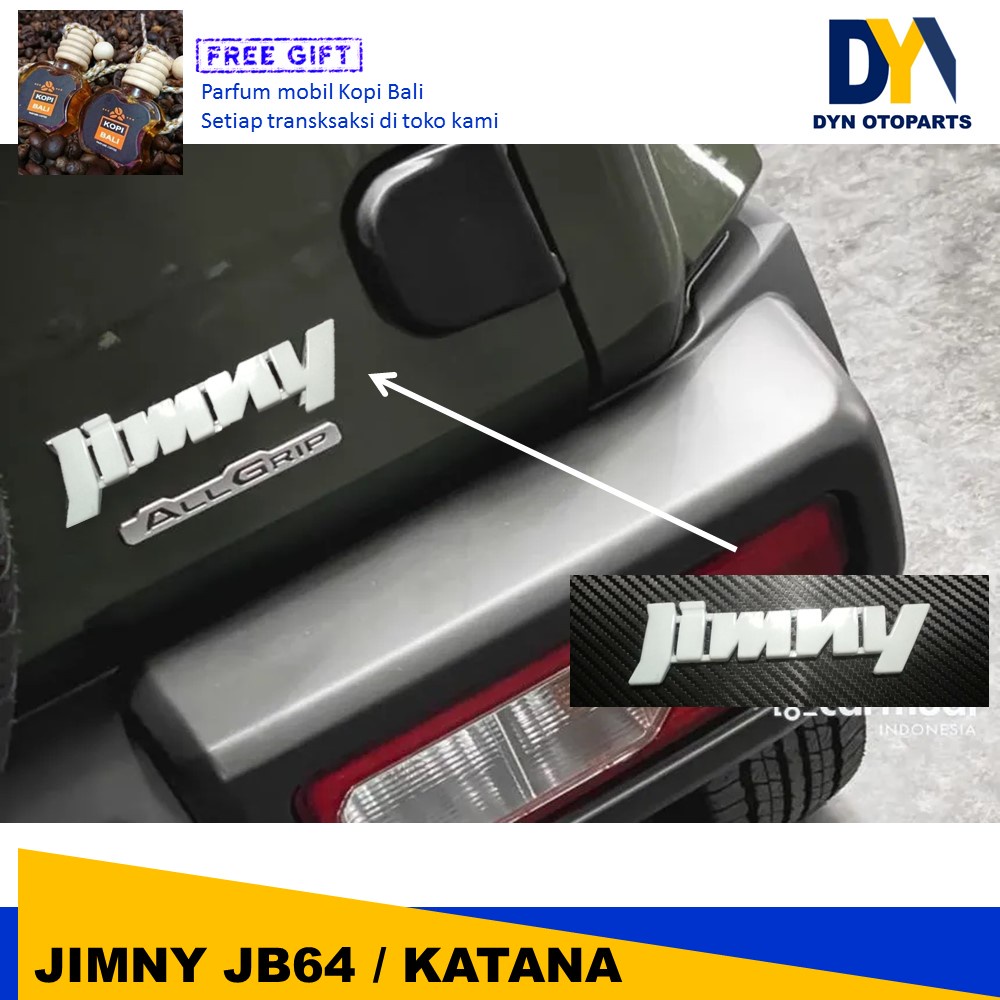 Jual DYN18- Emblem, Tulisan, Sticker, Logo Jimny JB64, Jimny Katana | Shopee Indonesia