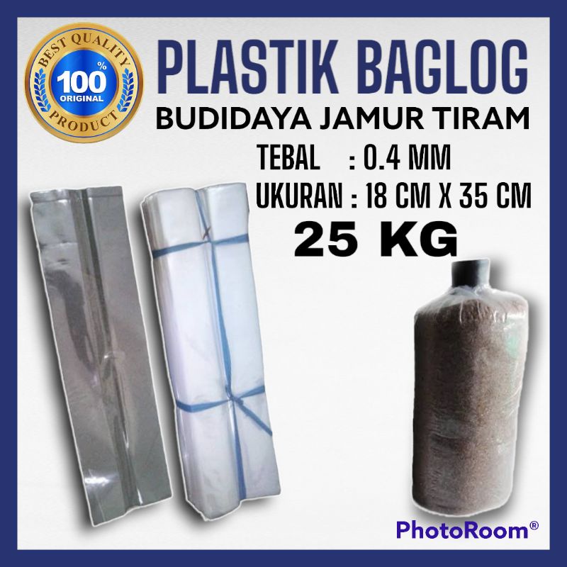Jual PLASTIK BAGLOG JAMUR / PLASTIK LOG JAMUR / PLASTIK LIPAT/ PLASTIK ...