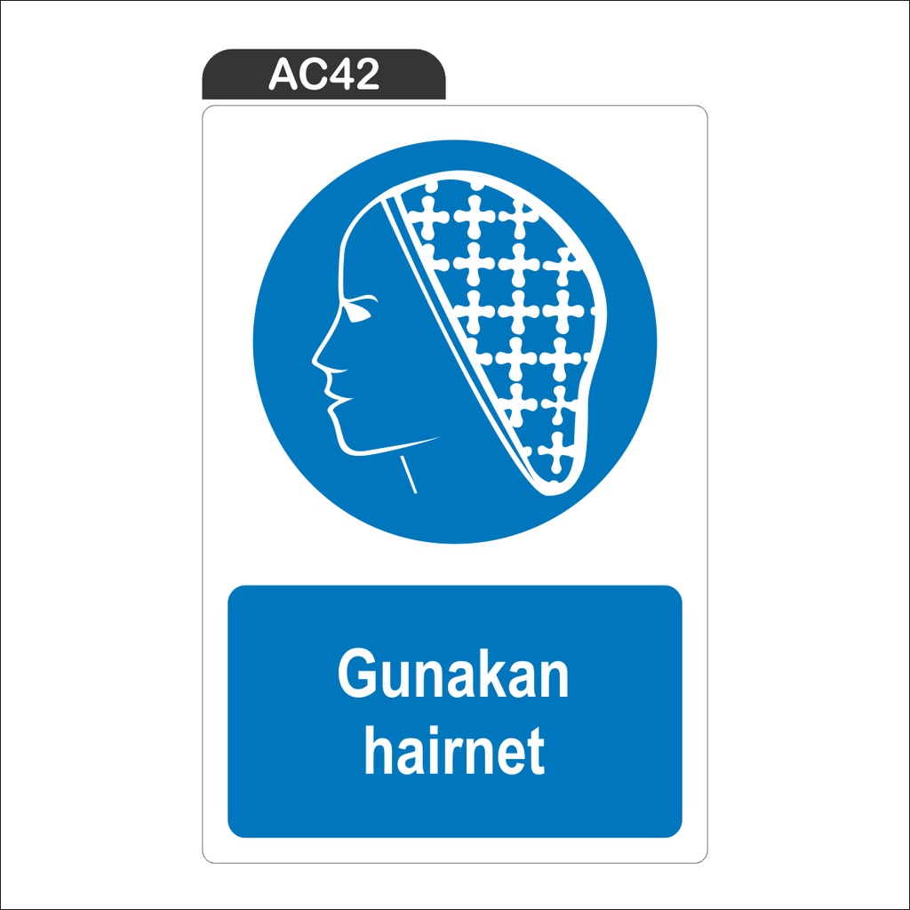 Jual RAMBU GUNAKAN HAIRNET (STICKER ONLY) | Shopee Indonesia