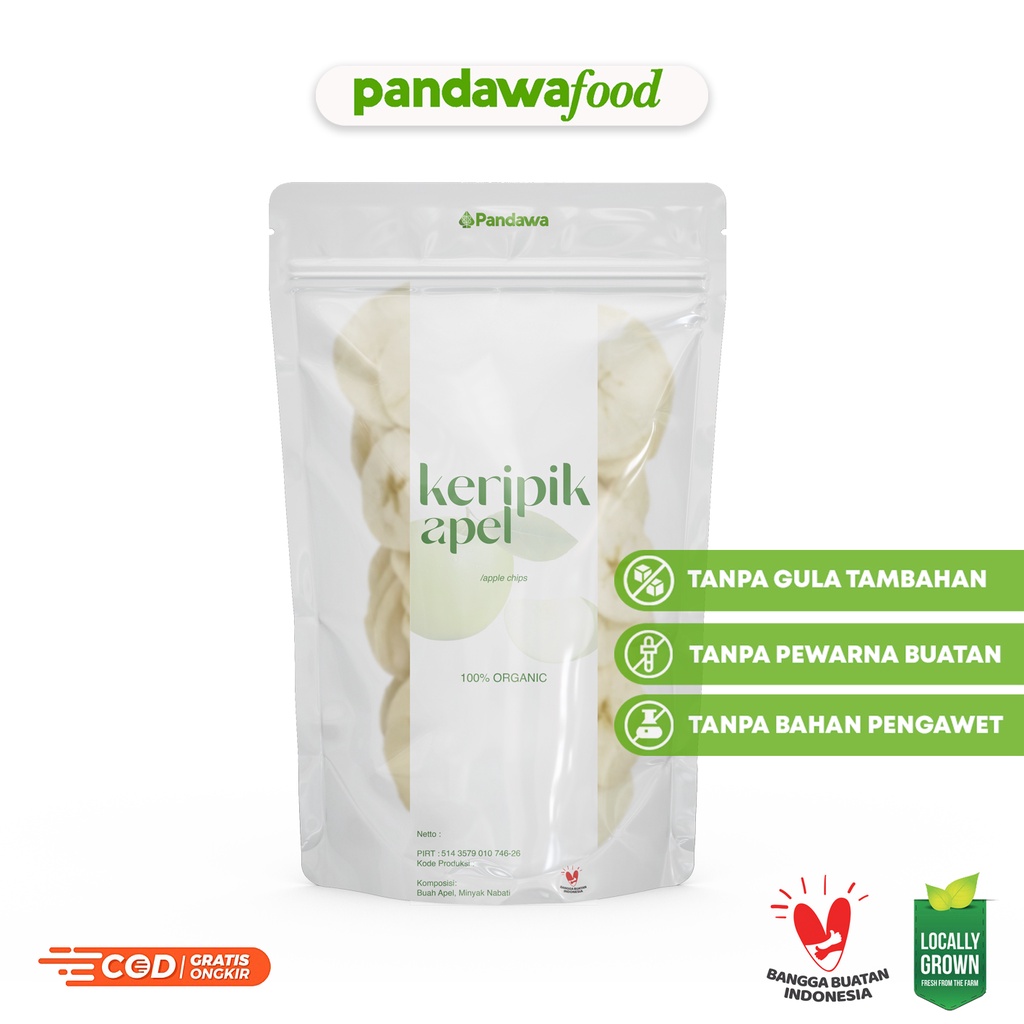 Jual Keripik Apel 100gr / Kripik Buah Apel / Apple Chips / Snack Diet ...