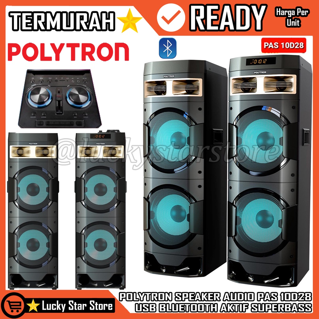 Jual POLYTRON SPEAKER AKTIF POLYTRON PAS 10D28 PAS10D28 BLUETOOTH ...