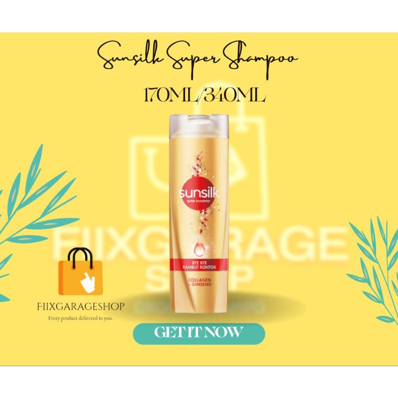 Jual Sunsilk super sampo (BYE BYE RMBUT RONTOK) 170ml/340ml | Shopee ...