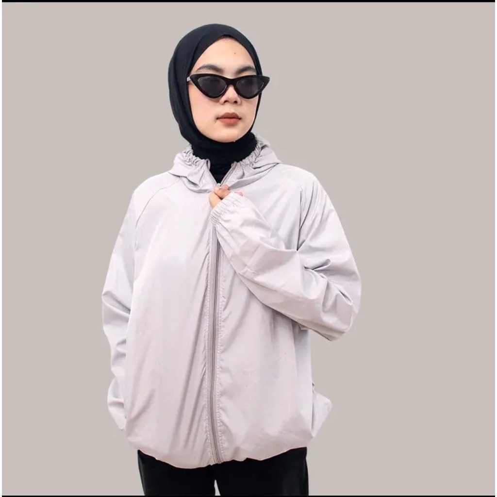 Jual Jaket Mantel Anti UV Jaket Jogging Parasut Waterproof Sun cocok ...