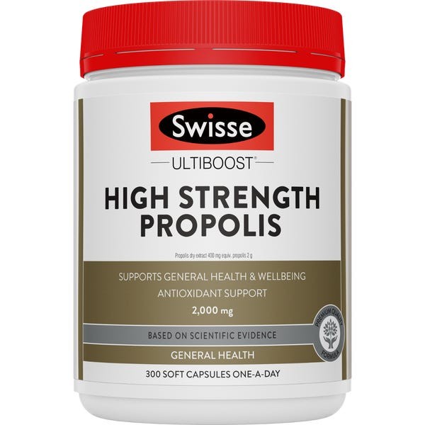 Jual Swisse High Strength Propolis 2000mg isi 300capsules | Shopee ...