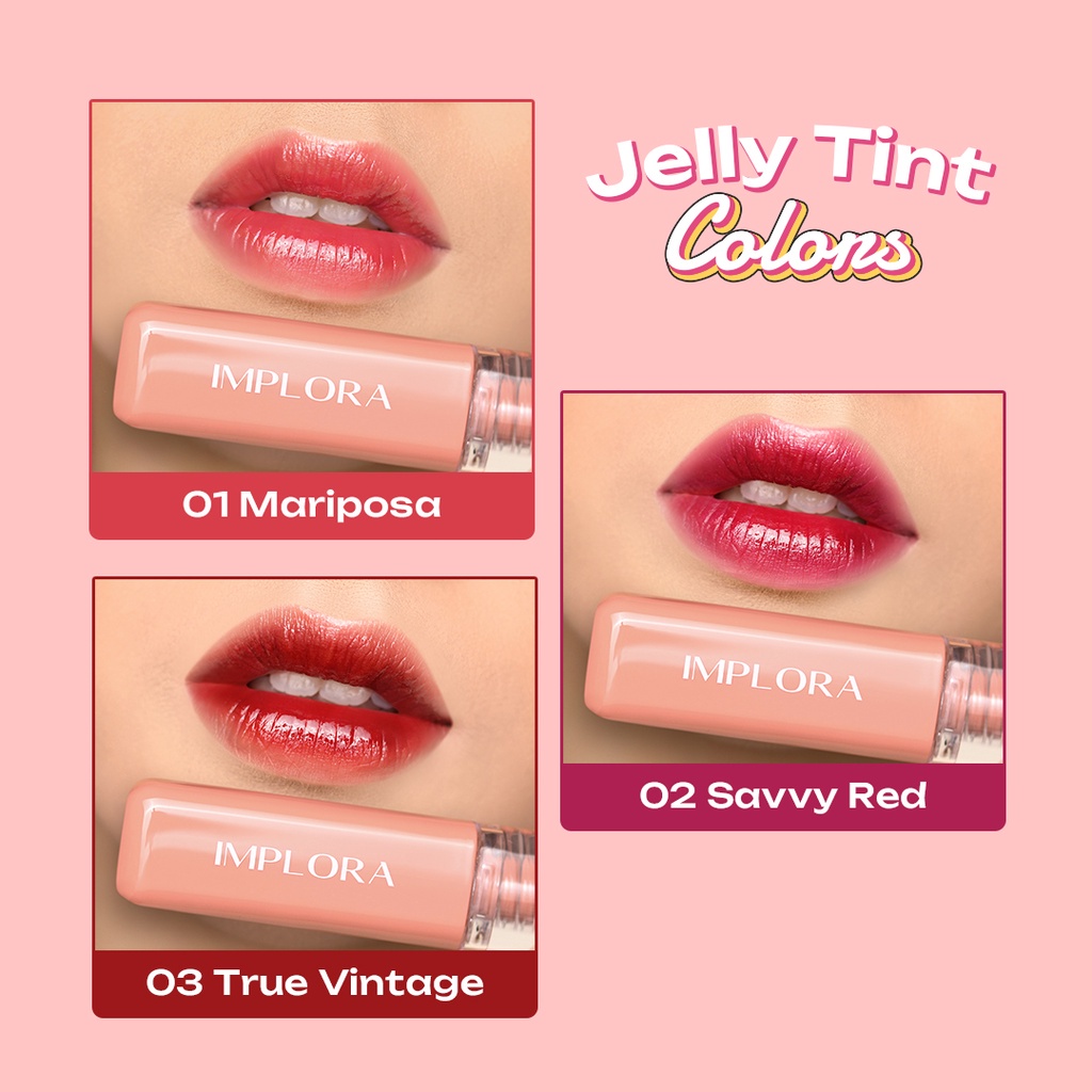 Jual IMPLORA Jelly Tint / Lip Tint Implora / Implora LIptint | Shopee Indonesia