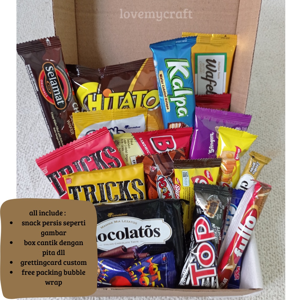 Jual Hampers Kado Snack Box Kado Birthday Wisuda | Shopee Indonesia
