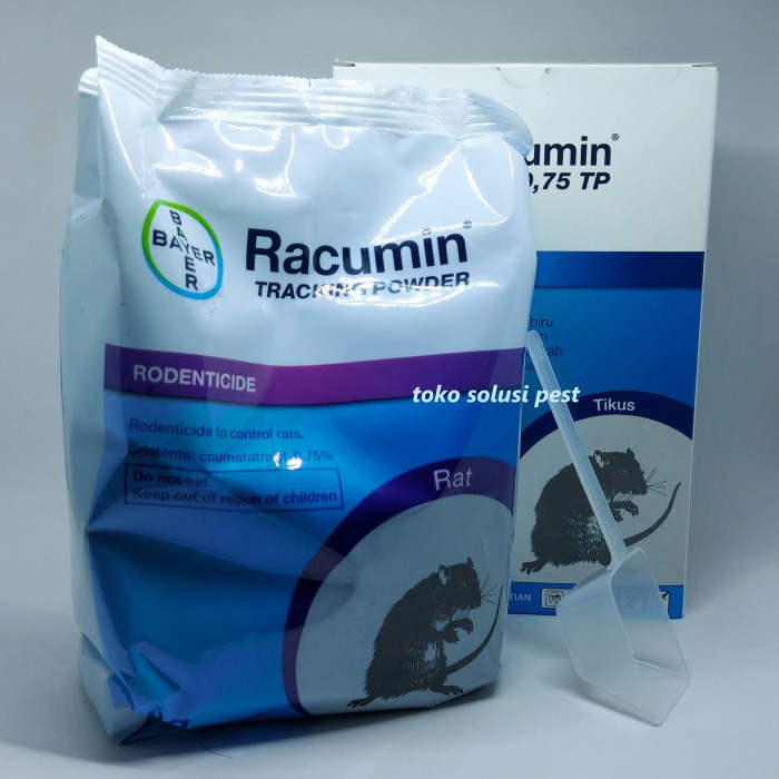 Jual Pest Control Racumin 0,75 Tp Tracking Powder 1 Kg Racun Tikus ...