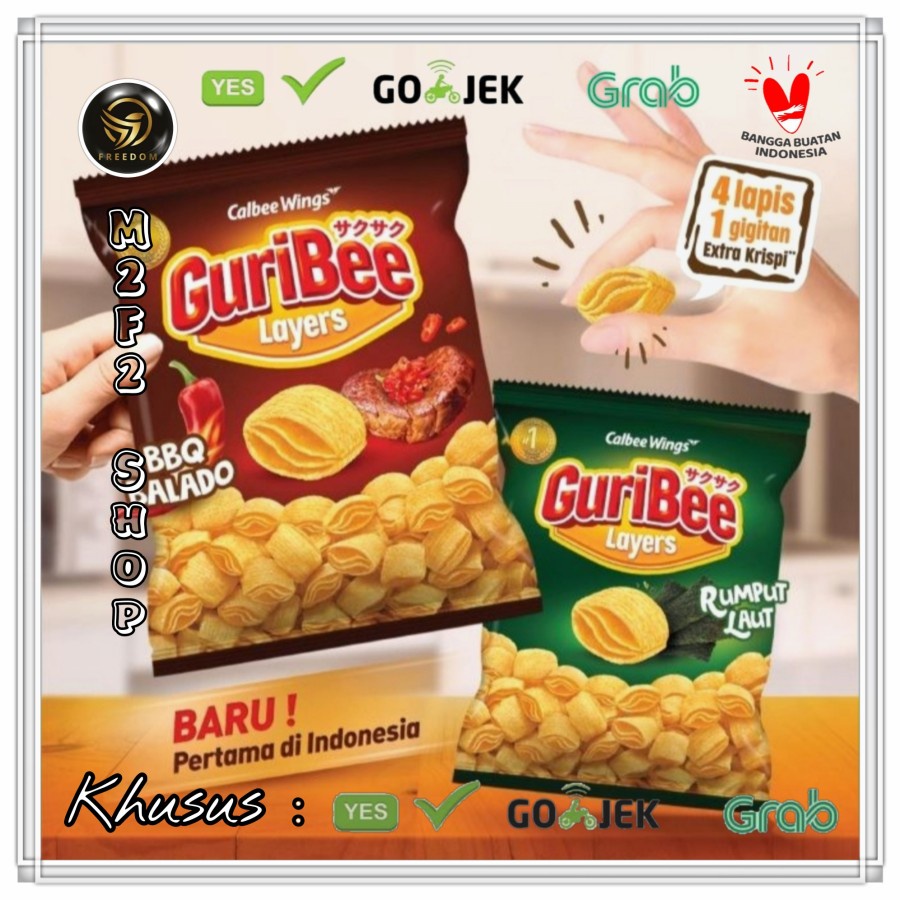 Jual Keripik GuriBee Layers Snacks - 65 gr Kemasan Satuan (Khusus Bluebird/Gojek/Grab) | Shopee ...