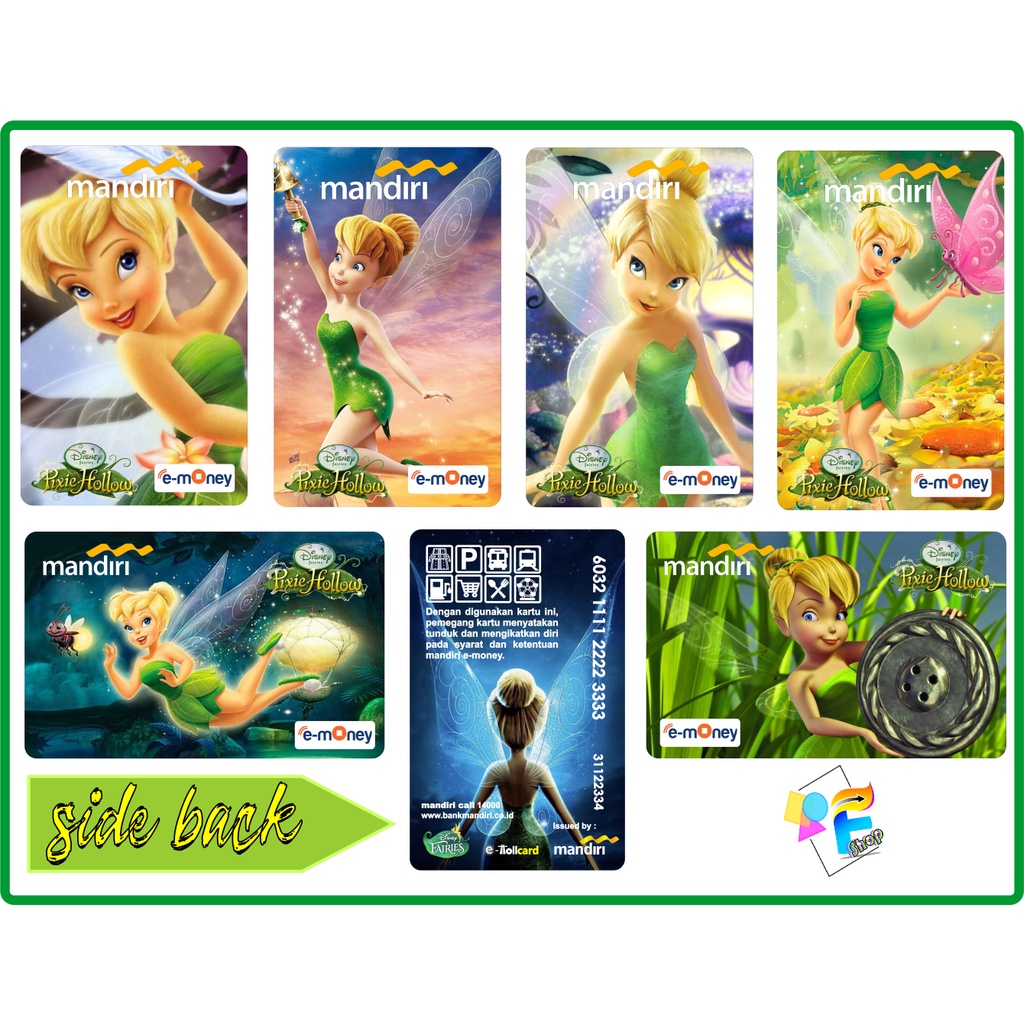 Jual Kartu eMoney eToll Tapcash BRIZZI edisi Disney Tinker Bell ...
