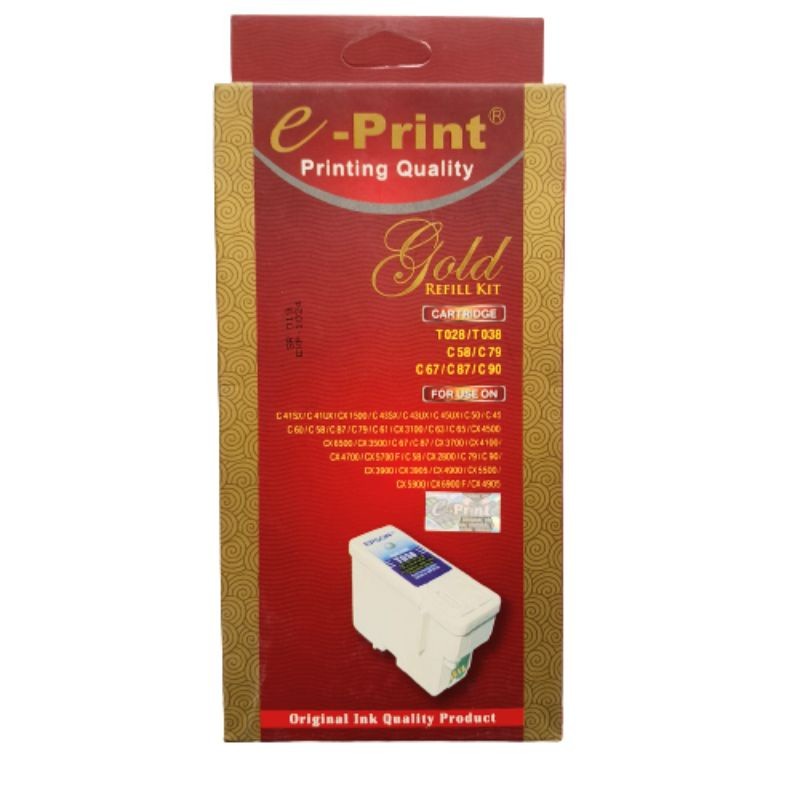 Jual Tinta E Print Refill Kit Gold Printer Epson Suntikan Black ...