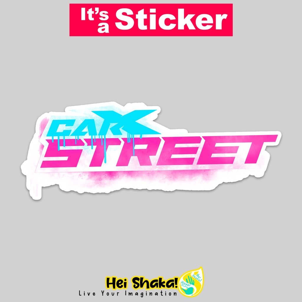 Jual Stiker Carx Street Cyan Magenta Logo Sticker Gamer Tempelan Gaming ...