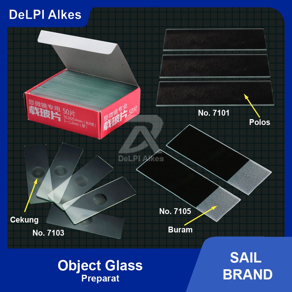 Jual Object Objek Glass Kaca Preparat Mikroskop Laboratorium No 7101 ...