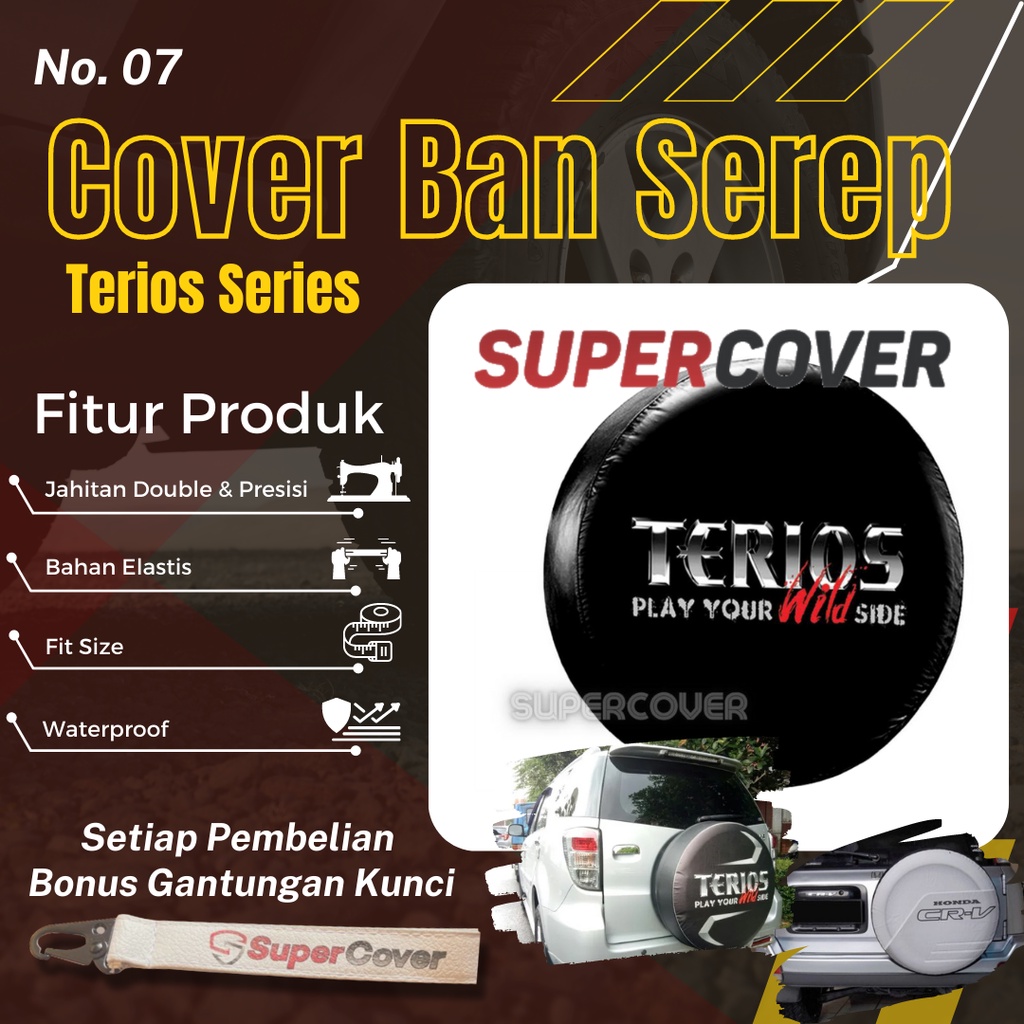 Jual Sarung Ban Serep Daihatsu Terios Cover Ban Serep Kulit Sintetis ...