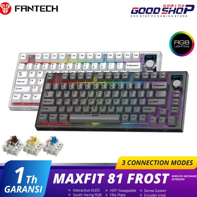 Jual Fantech MAXFIT81 Wireless Bluetooth 75% Mechanical Keyboard Gaming ...