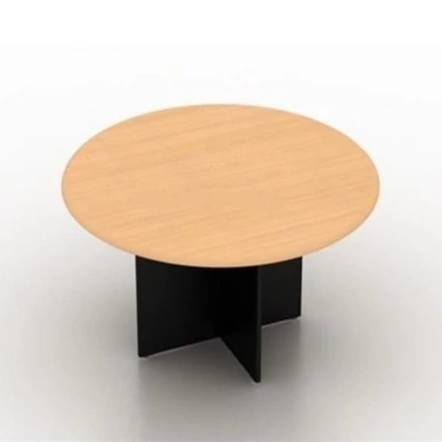 Jual Meja Meeting bulat diameter 100 cm dan 120 cm kantor resto makan ...