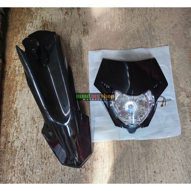Jual Spakbor depan crf 150 l dan headlamp lampu depan crf 150l 2018 | Shopee Indonesia