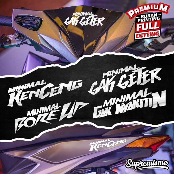 Jual Stiker Minimal Kenceng / Sticker Minimal Gak Geter / Stiker Viral ...