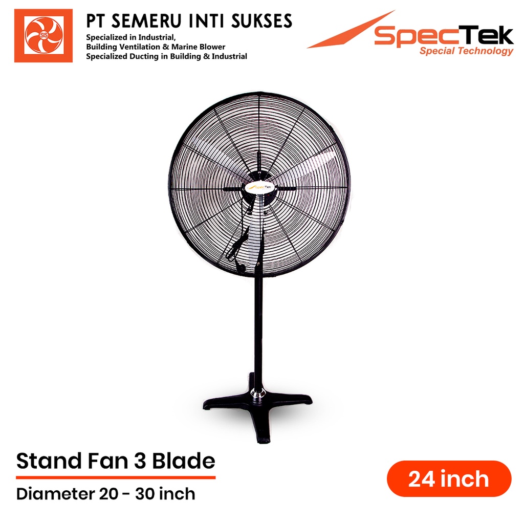 Jual SPECTEK STAND FAN 24 INCH | Shopee Indonesia