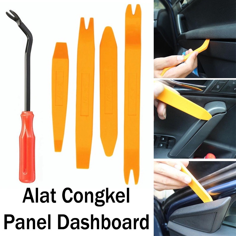 Jual BISA COD - 5 in 1 / 4 IN 1 Pengungkit Panel Mobil Car Removal Pry ...