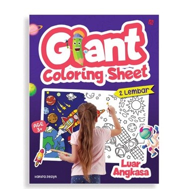 Jual AG - GIANT COLORING SHEET : LUAR ANGKASA | Shopee Indonesia