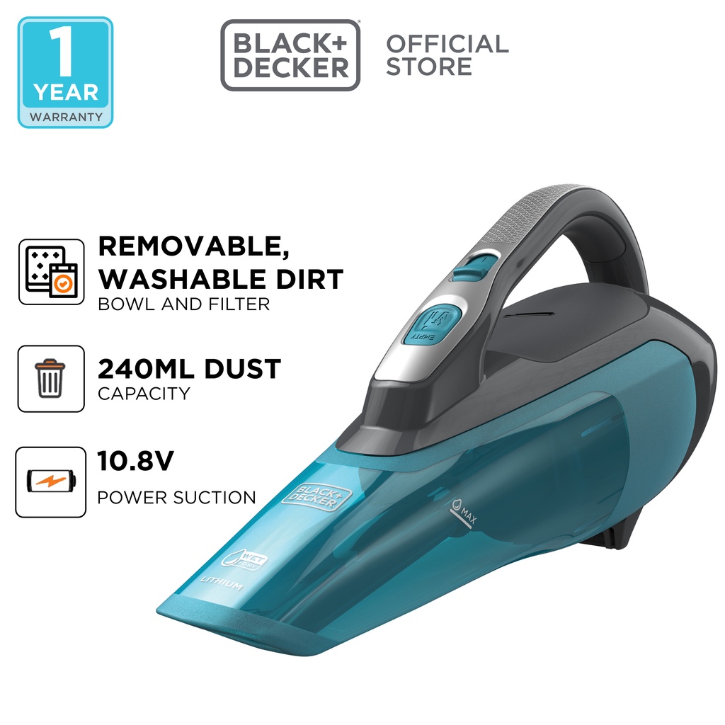 Jual Black+Decker Cordless Wet Dry Hand Vacuum Cleaner / Penghisap Debu ...