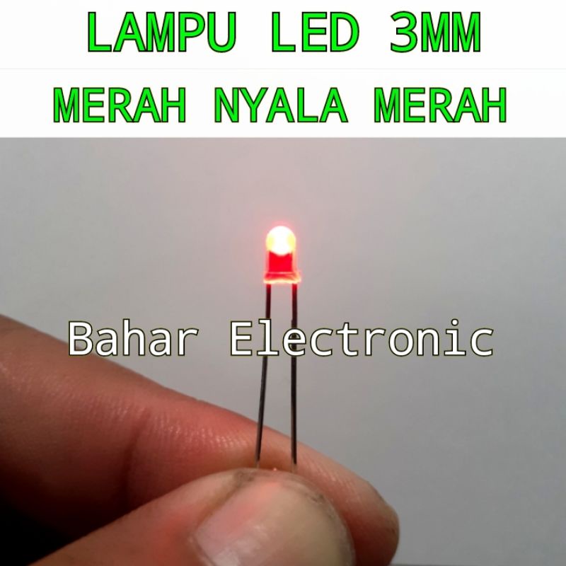 Jual Lampu Led 3MM Merah Nyala Merah Harga Per 3 Biji | Shopee Indonesia