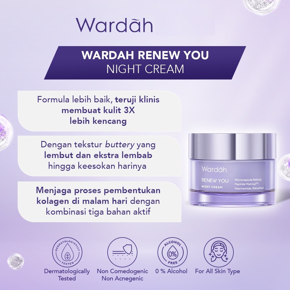 Jual LIVI - Wardah Renew You Retinol Microcaps Night Moisturizer(CEK ...