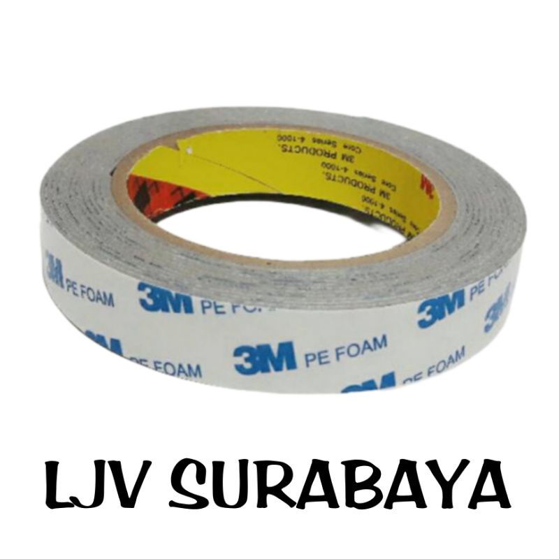 Jual DOUBLE TAPE 3M PE FOAM 2CM x 4METER | Shopee Indonesia