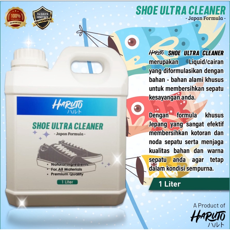Jual Pembersih sepatu Haruto shoe ultra cleaner kemasan 1 Liter ...