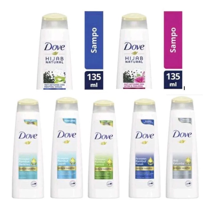 Jual Dove Sampo Anti Ketombe 135 ml Botol All Variant | Shopee Indonesia