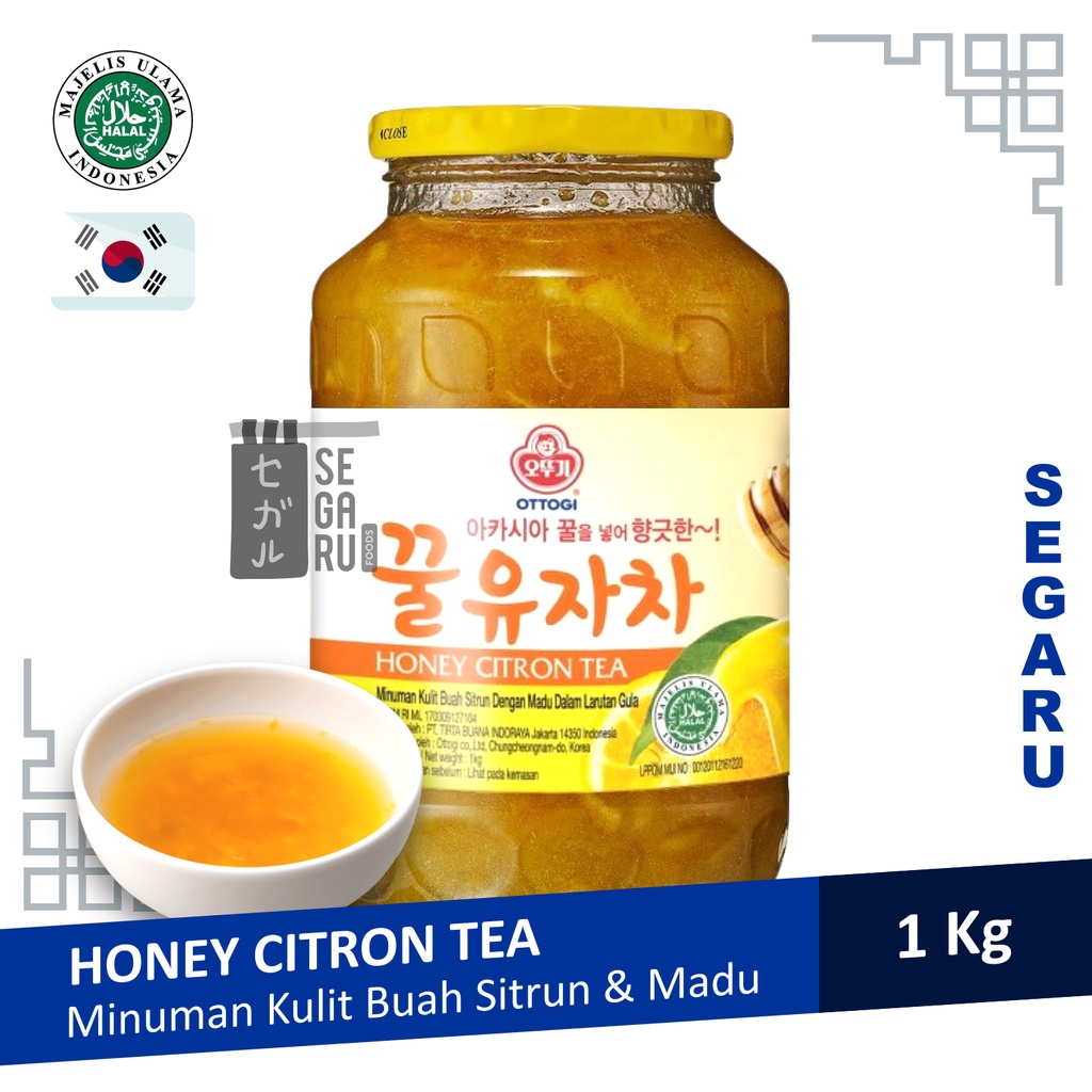 Jual Ottogi Honey Citron Tea Yuzu Korea Yujacha Korea Halal MUI 1 Kg ...