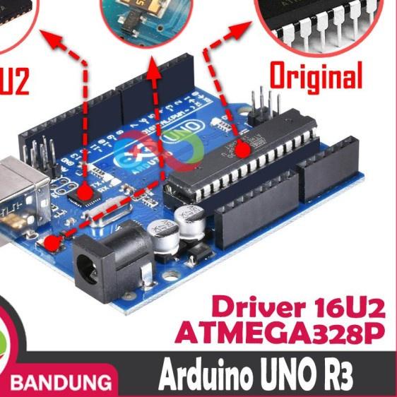 Jual UNO R3 ATMEGA328P DIP ATMEGA 16U2 COMPATIBLE TANPA KABEL ARDUINO ♣ | Shopee Indonesia