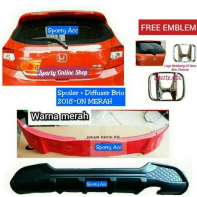 Jual Paket Spoiler Dan Diffuser All New Brio | Shopee Indonesia
