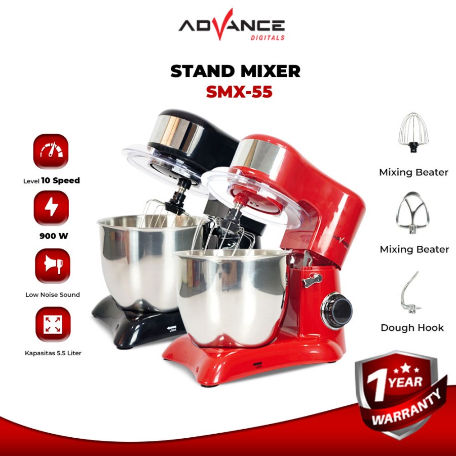 Jual Advance Stand Mixer SMX-55/SMX-55A kapasitas 5,5 Liter Garansi 1 ...