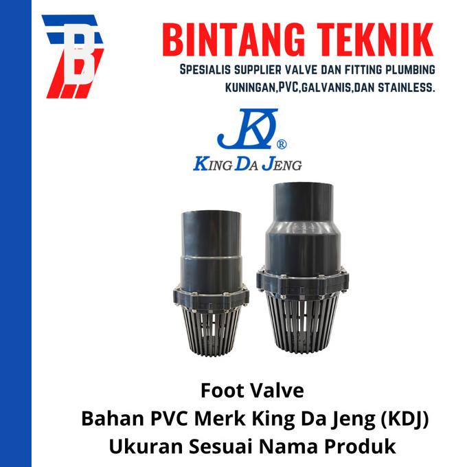 Jual Foot Valve 6" Inch Pvc Merk Kdj | Shopee Indonesia