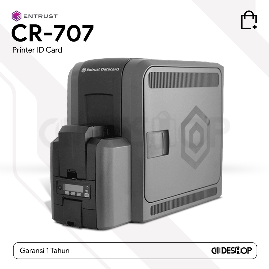 Jual Entrust CR707 ID Card Printer Cetak Kartu Retransfer 600dpi ...