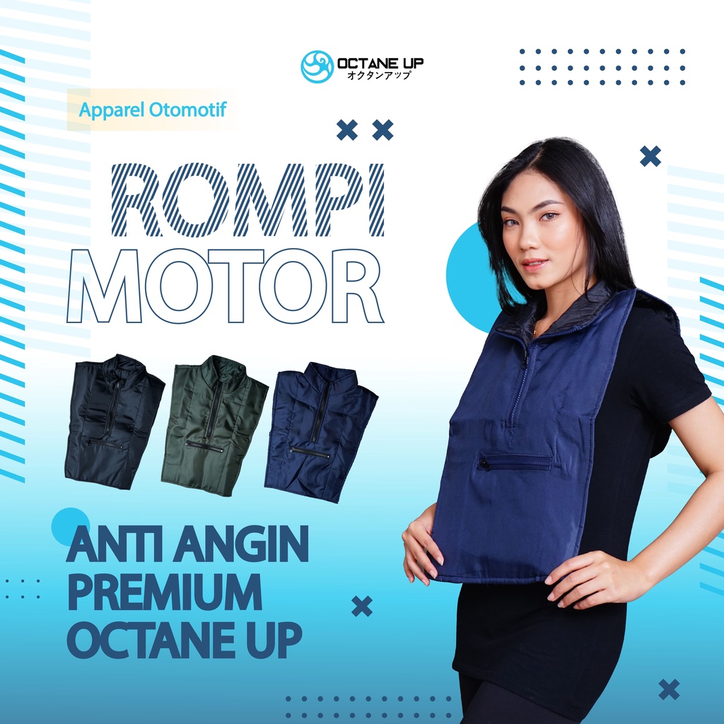 Jual Rompi Motor Anti Angin Original Octane Up | Shopee Indonesia