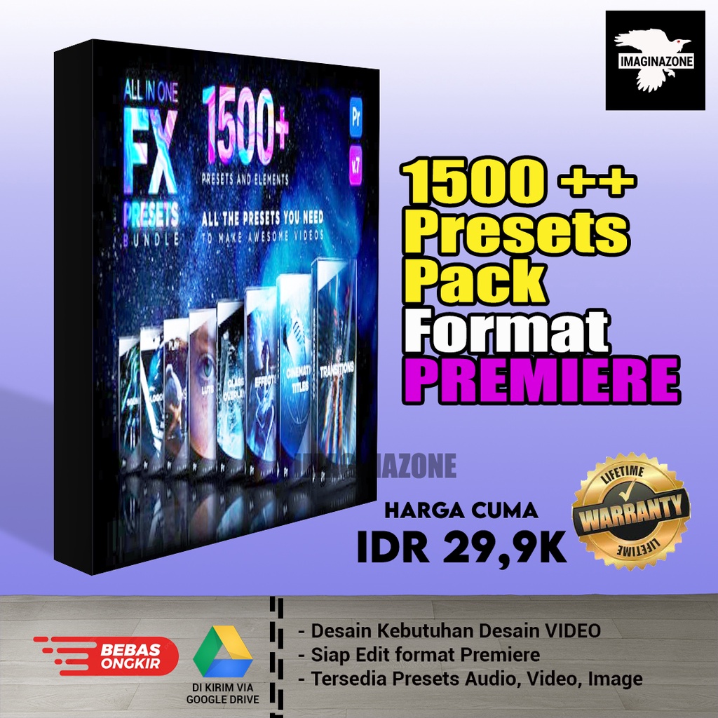 Jual 1500 + Presets Pack for Premiere Pro v7 - Transitions, Titles ...